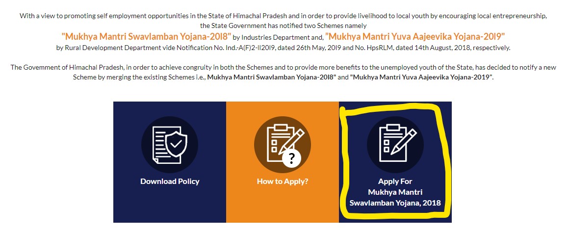 Apply for Mukhya Mantri Swavlamban Yojana – PRADHAN MANTRI VIKAS YOJANA